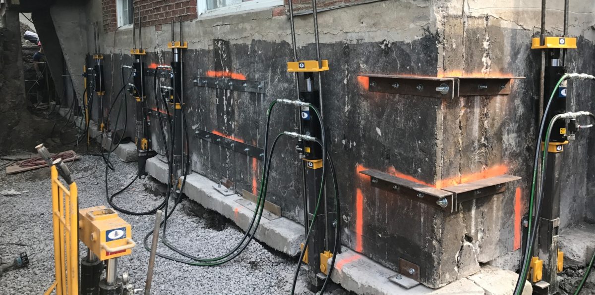 Fondation sur pieux acier - Béton Onyx /Stabilisation peiutage fondation