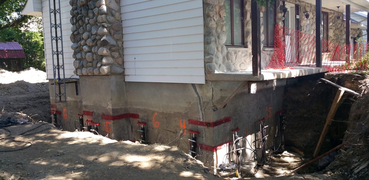 Fondation sur pieux - Béton Onyx /Stabilisation peiutage fondation